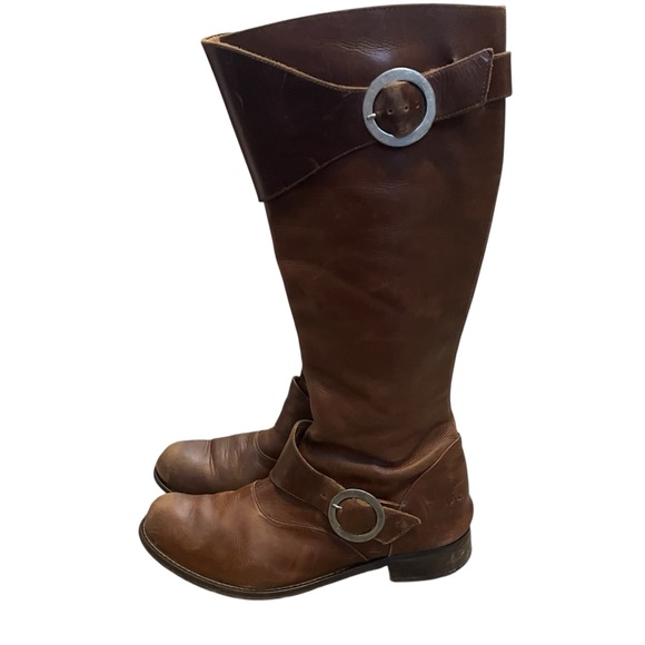 John Fluevog | Shoes | John Fluevog Adrian Heidi Brown Leather Tall ...
